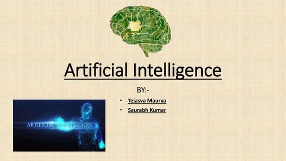 Ppt Artificial Intelligence Pptx