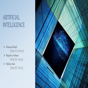 ARTIFICAL INTELLIGENCE | PPTX