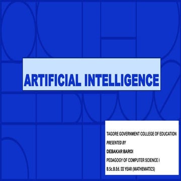ARTIFICIAL INTELLIGENCE.pptx : Introduction, Applications, Challenges ...