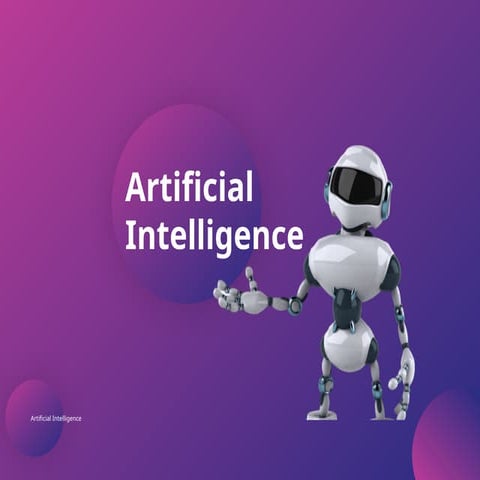 Artificial Intelligence slideegg template slides | PPTX