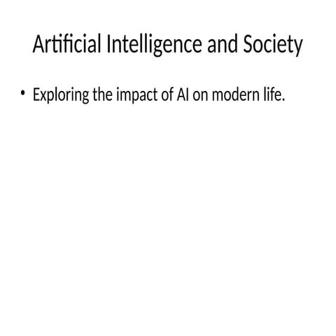 Presentation on Artificial_Intelligence in Society | PPTX