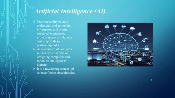 What is Ai explanation of what is ai means | PPT