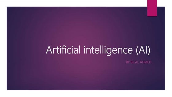 Artificial Intelligence : The Future of AI | PPT
