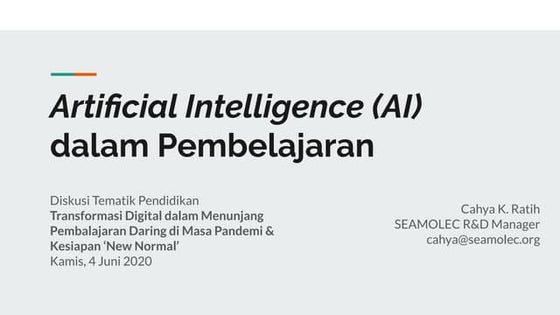 Pemanfaatan Artificial Intelligence (AI) untuk Pembelajaran.pptx