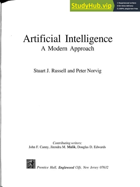 Artificial Intelligence A Modern Approach Pdf