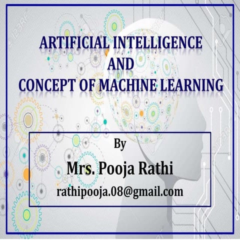 Artificial intelligence and concept of machine learning | PPTX ...