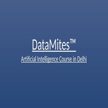Artificial Intelligence Institute in Delhi. | PPTX