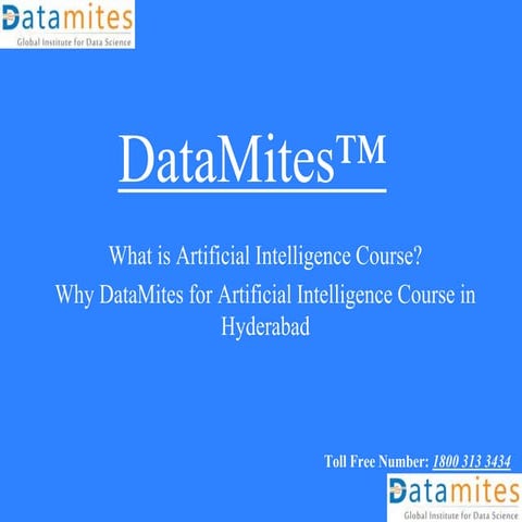 Artificial Intelligence Course In Hyderabad | PPTX