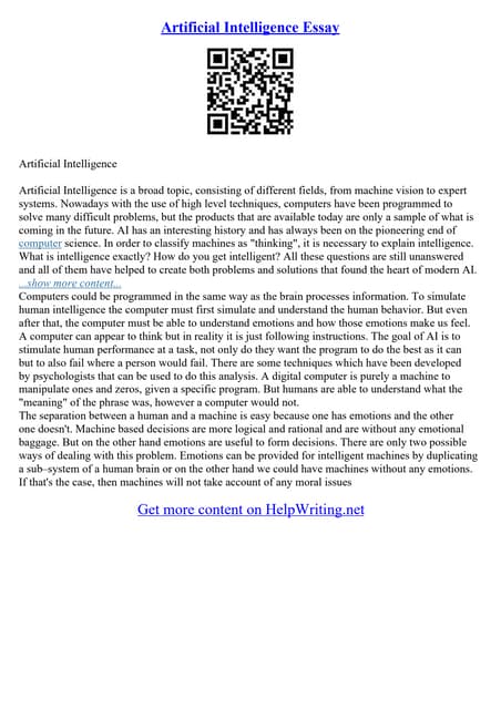 Artificial Intelligence | PPT | Artificial Intelligence | Technology ...