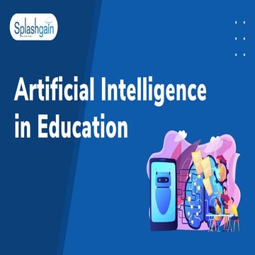 Artificial Intelligence in Education | PPT