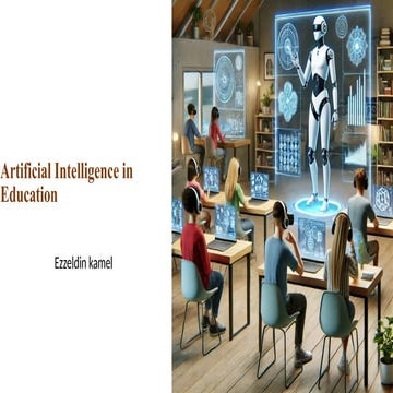 Artificial Intelligence In Education Pptx