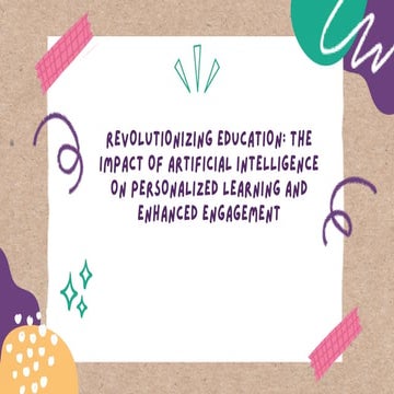 Artificial Intelligence in Education Personalized Learning and Enhanced ...