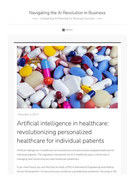 Artificial Intelligence in Mental Health .pptx