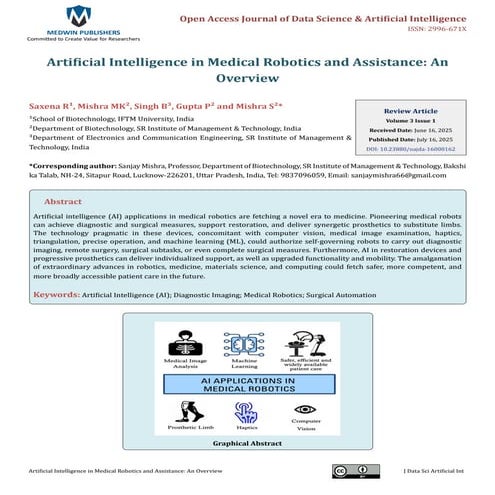 Artificial Intelligence in Medical Robotics and Assistance An.pdf