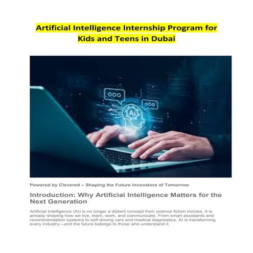 Artificial Intelligence Internship Program for Kids and Teens in Dubai.pdf