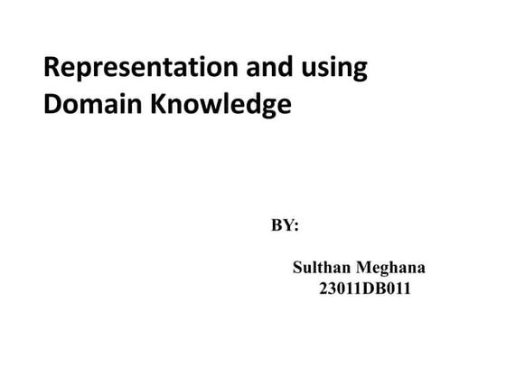 Knowledge representation In Artificial Intelligence | PPTX ...