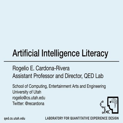 Artificial Intelligence Literacy | PDF