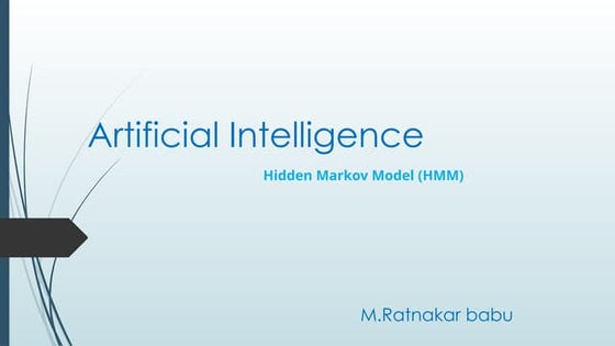 HMM (Hidden Markov Model) | PPT