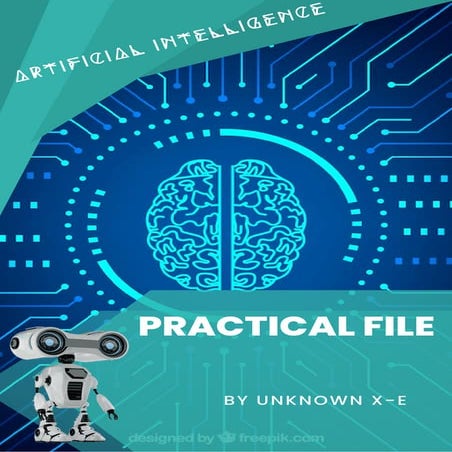Artificial intelligence ||practical file||art integrated work activity||delhi|| class 10 CBSE | PDF