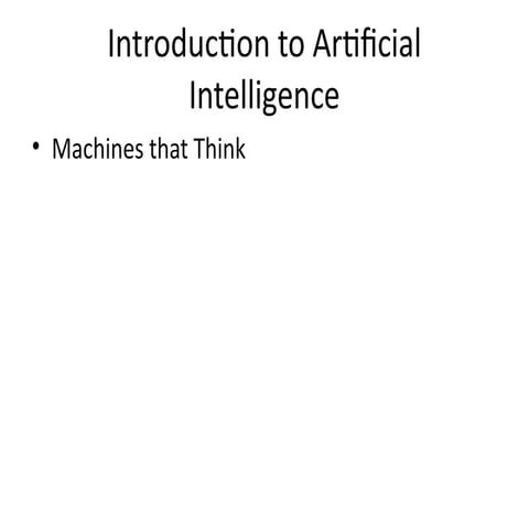 Artificial Intelligence Presentation Pptx