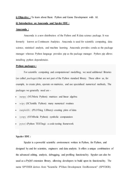 Artificial Intelligence Python Docx Programming Languages Computing 1932
