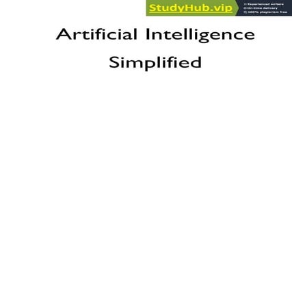 Artificial Intelligence Simplified (Textbook Sample) | PDF