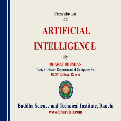 ARTIFICIAL INTELLIGENCE | PPT