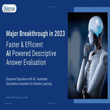 Faster & Efficient AI Powered Descriptive Answer Evaluation | PDF