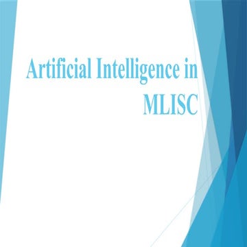 Artificial Intellignece in MLISC A STUDY.pptx