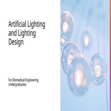 artificial lighting design in healthcare.pptx