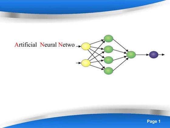 Artificial Neural Network | PPT