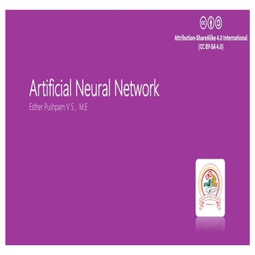Artificial neural network | PPT