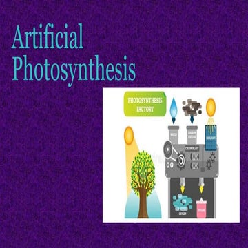 Artificial Photosynthesis detailed ppt.pptx
