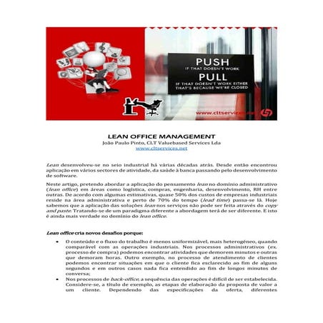 Lean Office Management | PDF