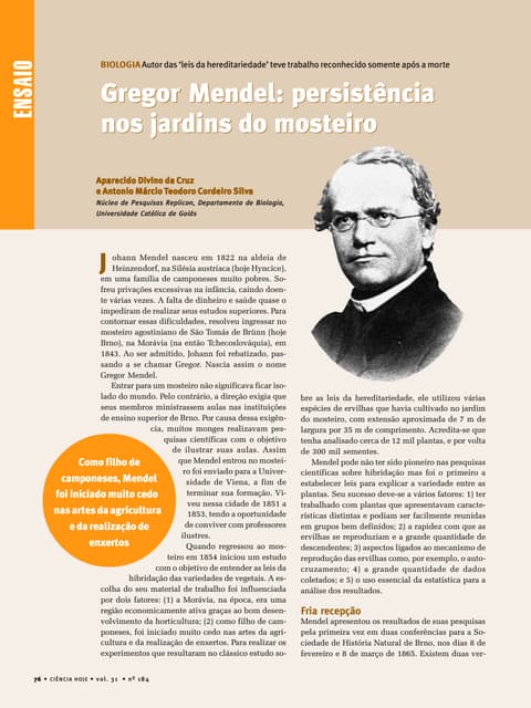 Ficha De Trab Mendel | PPT