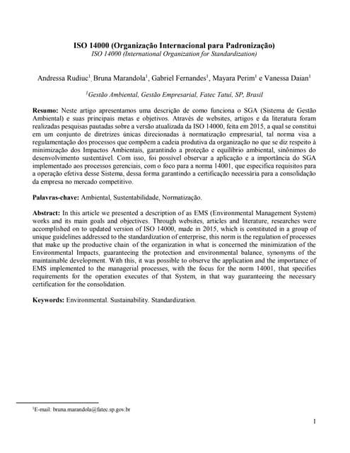 Certificação ISO 14.001