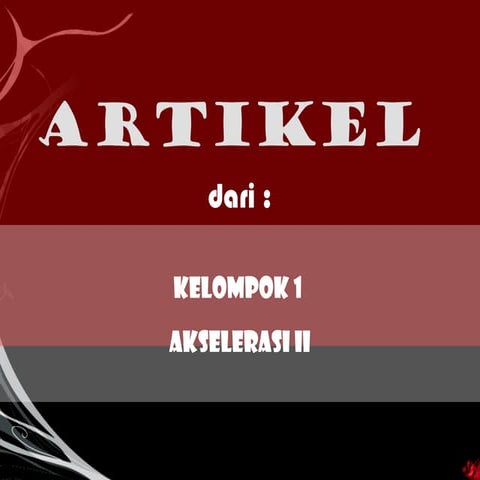 Artikel. b.indonesia 1 | PPT