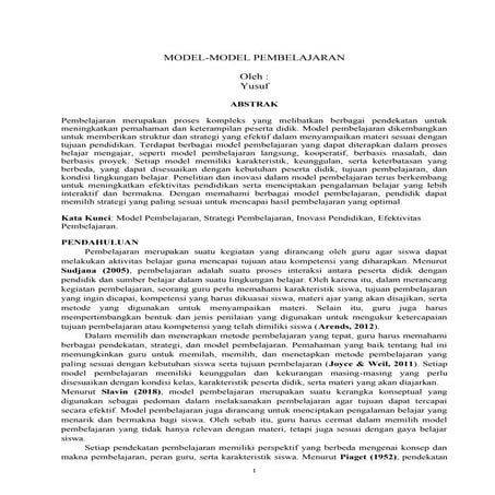 Artikel Pendidikan-model-model pembelajaran.pdf