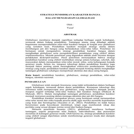 Artikel-strategi pendidikan karakter bangsa dalam menghadapi globalisasi.pdf