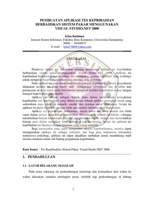 Alat tes epps lengkap dengan skoring epps | PDF