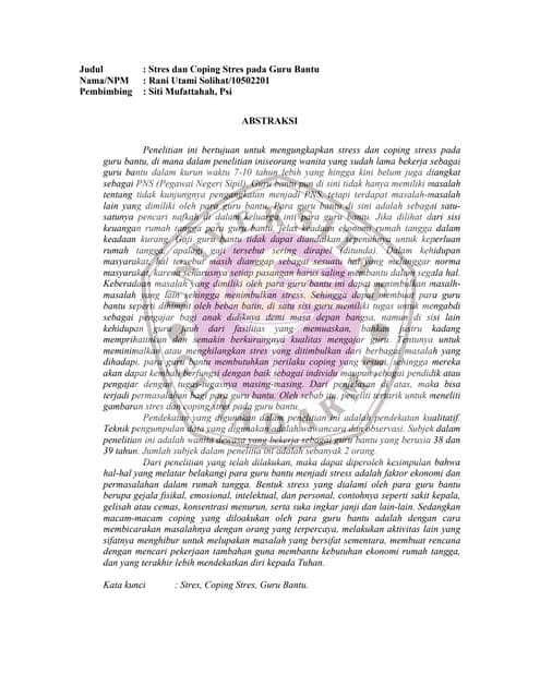 1. garis panduan psikososial dan kesejahteraan mental | PDF