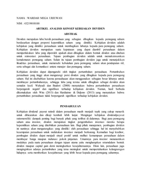 Materi ajar tentang Kebijakan Deviden.pptx