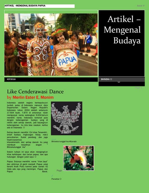 Kliping Seni Tari & Baju Adat | PDF