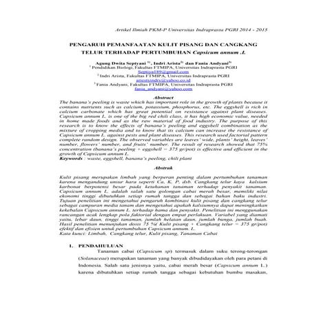 Artikel ilmiah PKM-P | PDF