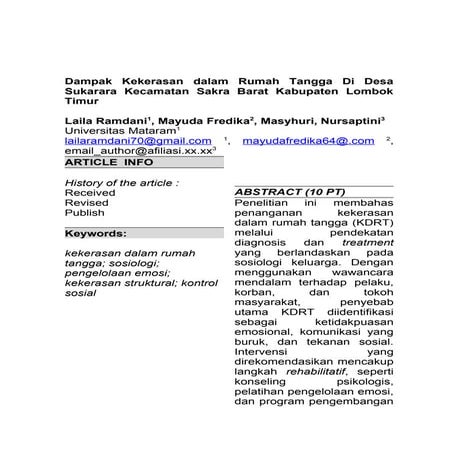 artikel kdrt 2.docx cbvubuwebgewugbeubgfudfbdhfb | DOCX