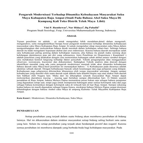 Artikel modernisasi dan kebudayaan suku maya | PDF
