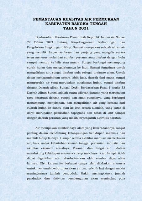 Sistem pengelolaan air bersih di Indonesia | PPT