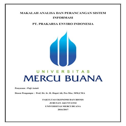 SIM, Puji Astuti, Hapzi Ali, Artikel Analisa dan Perancangan Sistem Informasi, Universitas ...