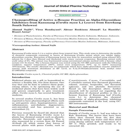Cordia myxa L Article | PDF
