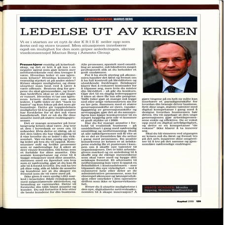 Artikkel Kapital Marius Berg 22 01 09 | PDF